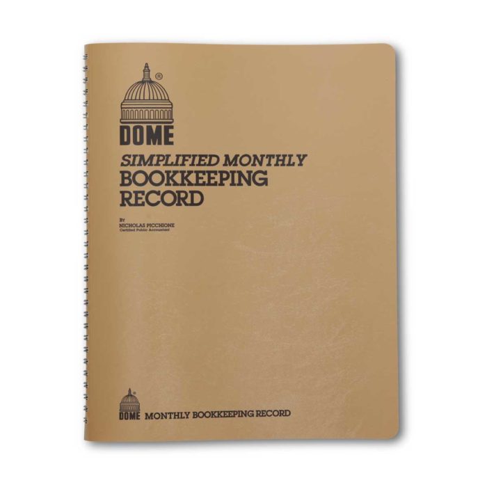 Dome Monthly Bookkeeping Record - The Dome Company